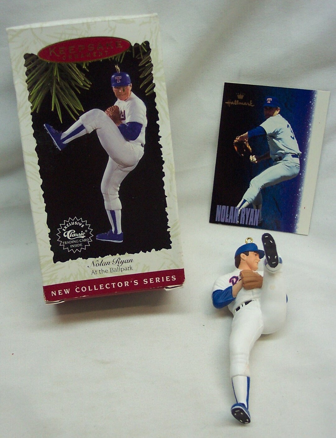 Vintage 1996 Hallmark Keepsake NOLAN RYAN Texas Rangers at the Ballpark ...