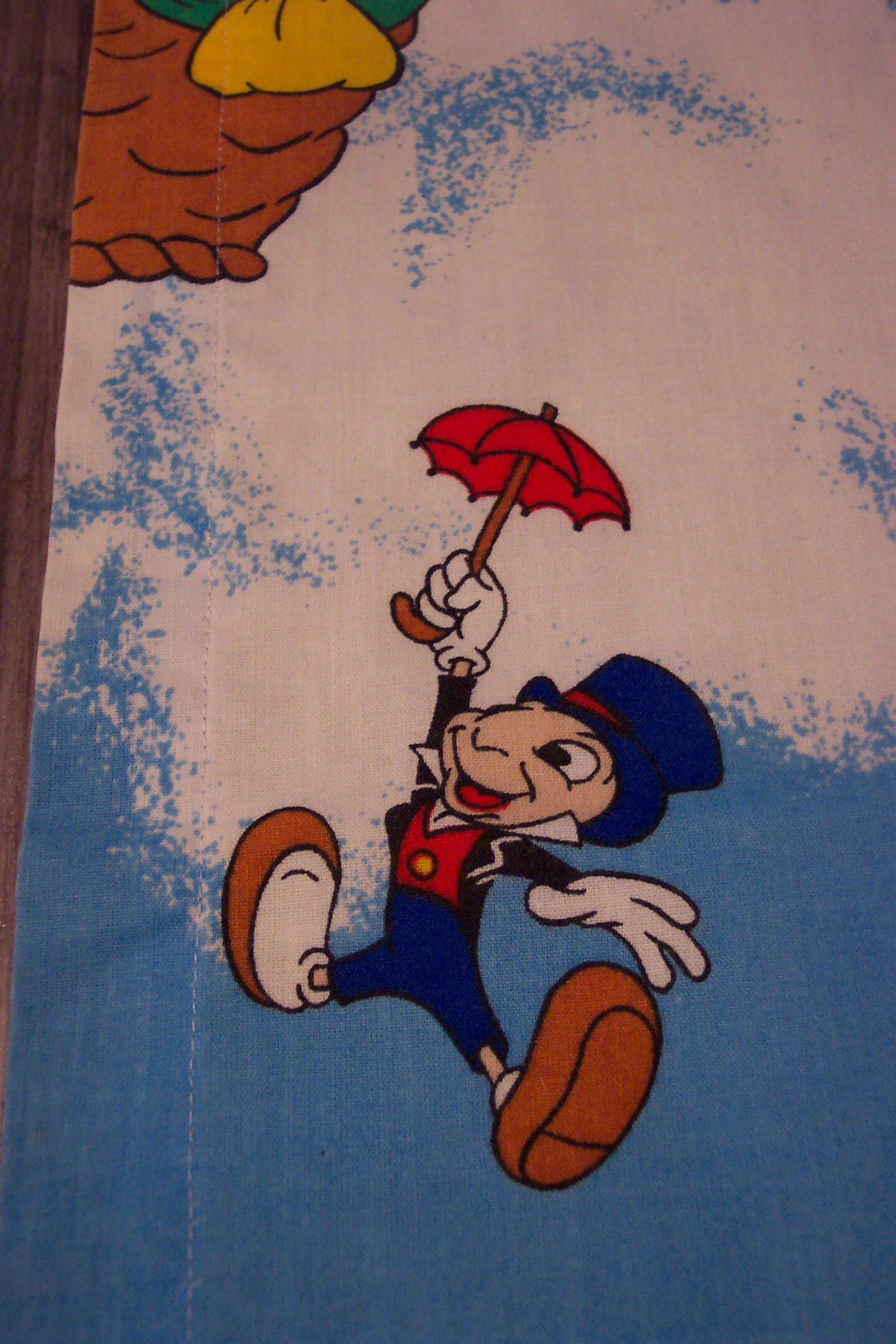 Vintage Walt Disney WINDOW CURTAIN Set Dumbo Mickey Mouse Minnie Goofy ...