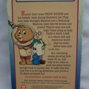 Vintage 1987 the World of TEDDY RUXPIN Take A Good Look Fully Animated ...