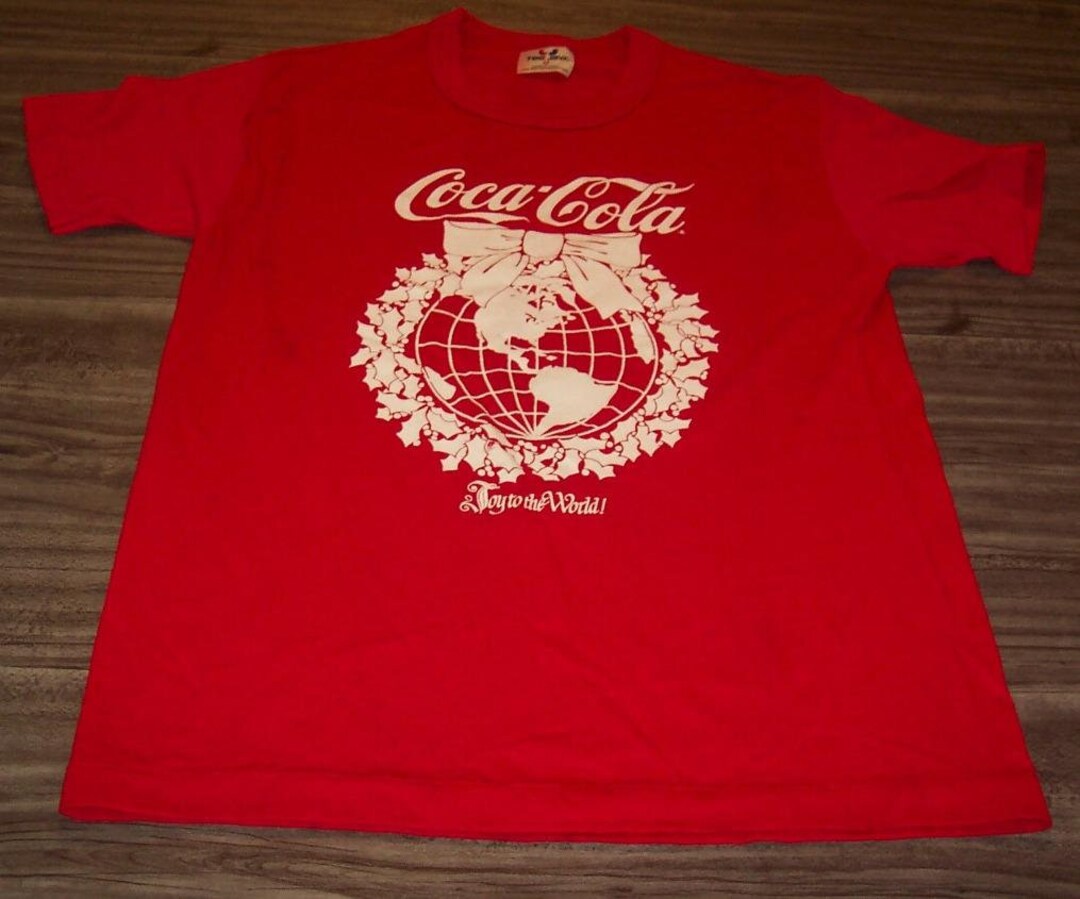 Vintage 1970's COCA-COLA Joy to the World COKE Soda T-shirt Small - Etsy