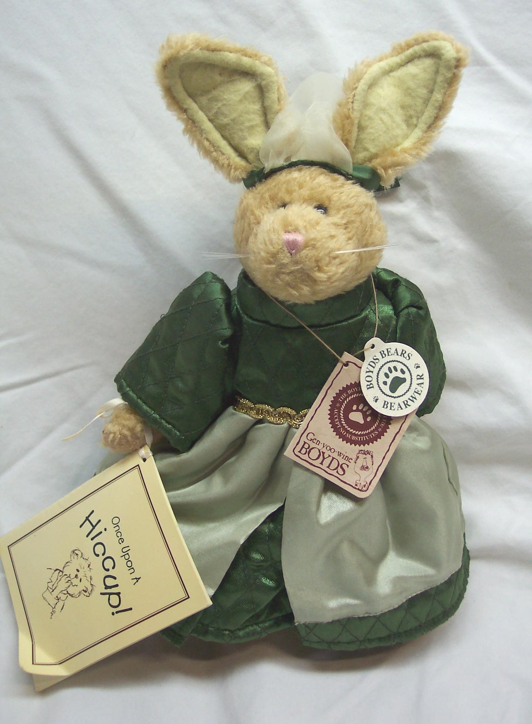 Vintage 2000 Boyds EMILY BABBIT RABBIT 10" Plush Stuffed Animal Toy ...