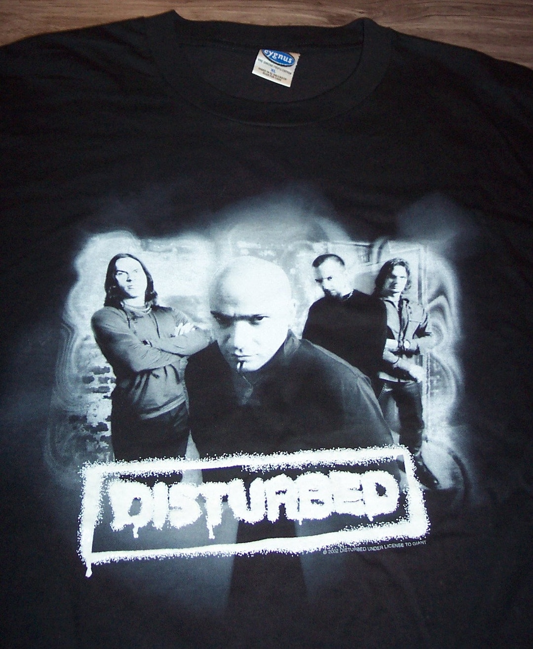 Vintage 2002 DISTURBED Band T-shirt Mens XL New Black Metal - Etsy
