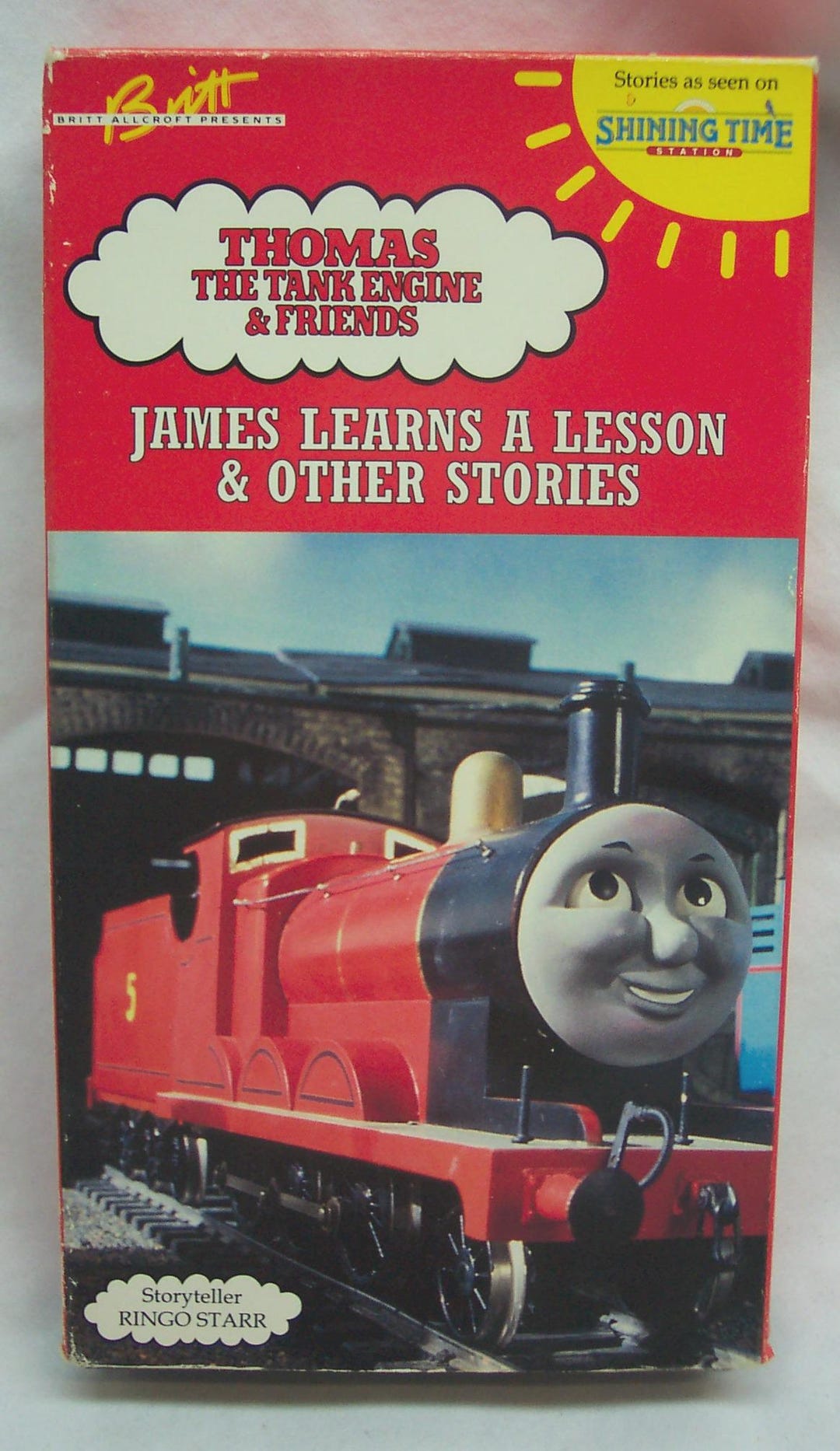 Vintage 1991 Thomas the Tank Engine & Friends JAMES LEARNS A LESSON and Other Stories Vhs Video ...