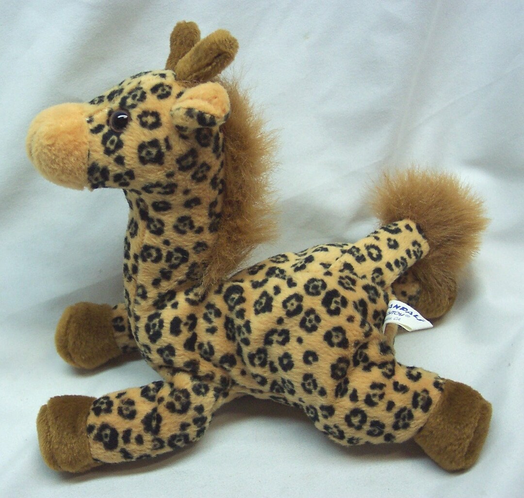 Vintage KELLYTOY Beanpals GIRAFFE 8" Bean Bag Stuffed Animal Toy 1990's ...