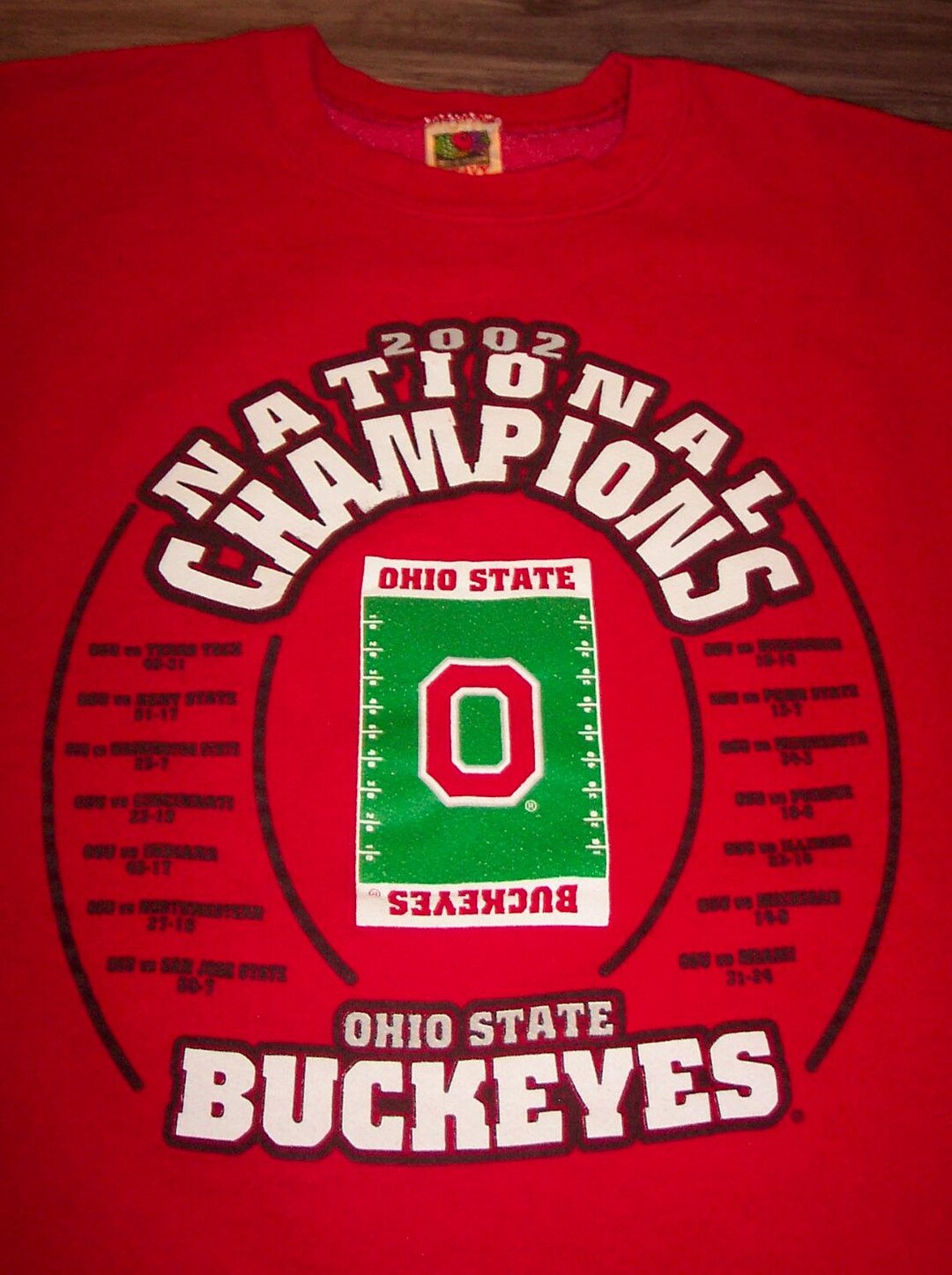 Vintage Ohio State University Buckeyes 2002 NATIONAL CHAMPIONS Crew ...