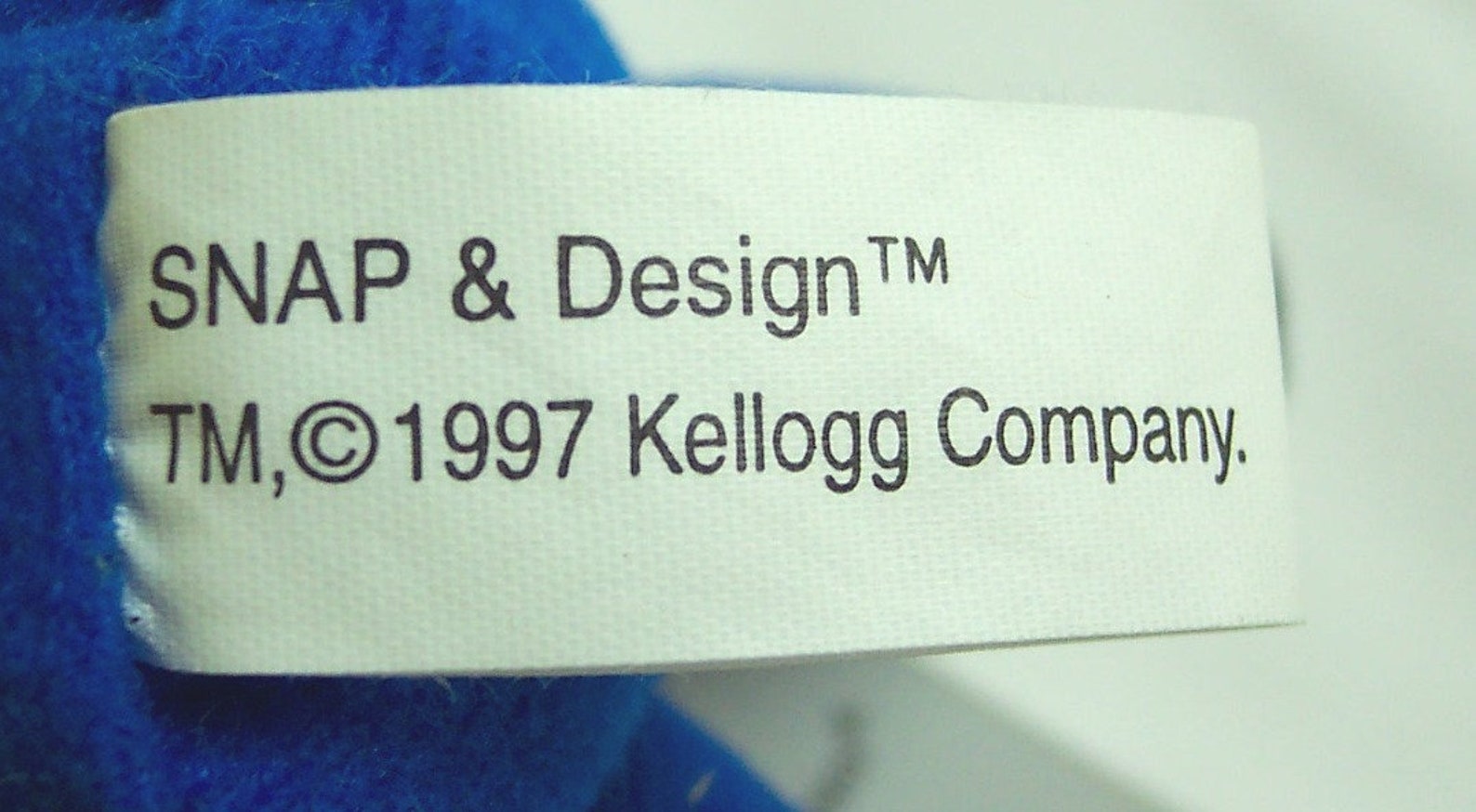 Vintage 1997 Kellogg's Rice Krispies SNAP MASCOT CHARACTER 6" Plush ...