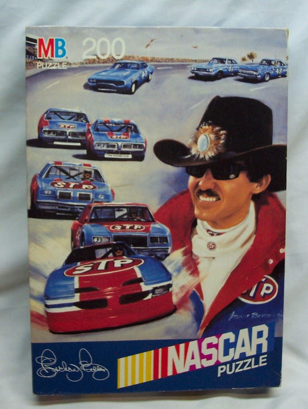 Vintage 1991 Milton Bradley RICHARD PETTY Nascar Racing PUZZLE New 200 ...