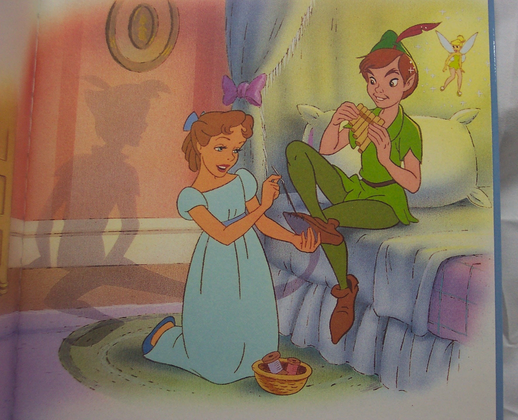 Vintage 1989 Walt Disney Classic PETER PAN Hardcover BOOK A Big Golden ...