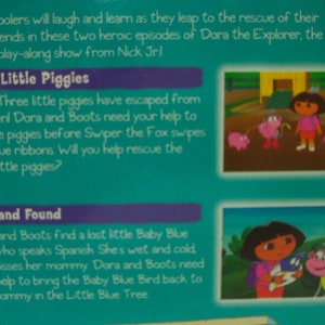 Vintage Nick Jr. DORA THE EXPLORER to the Rescue Cartoon Vhs Video 2001 ...