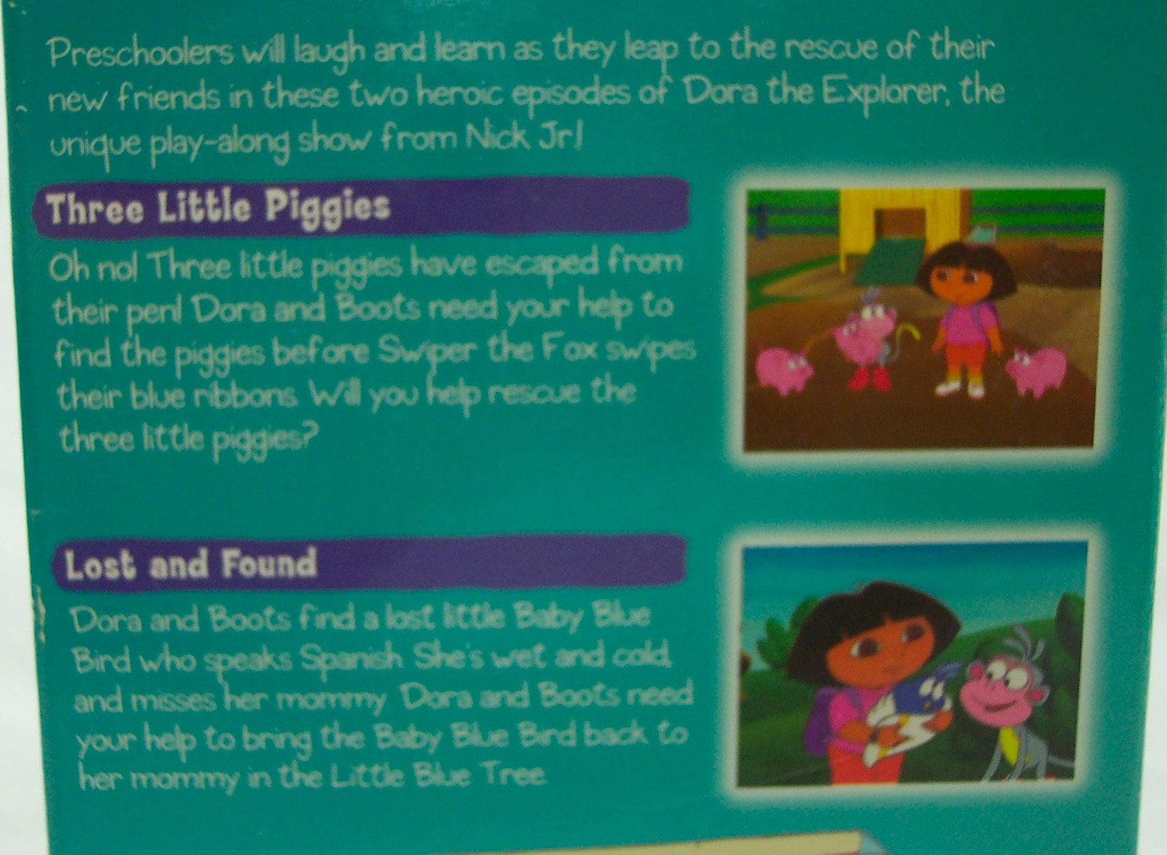 Vintage Nick Jr. DORA THE EXPLORER to the Rescue Cartoon Vhs - Etsy ...