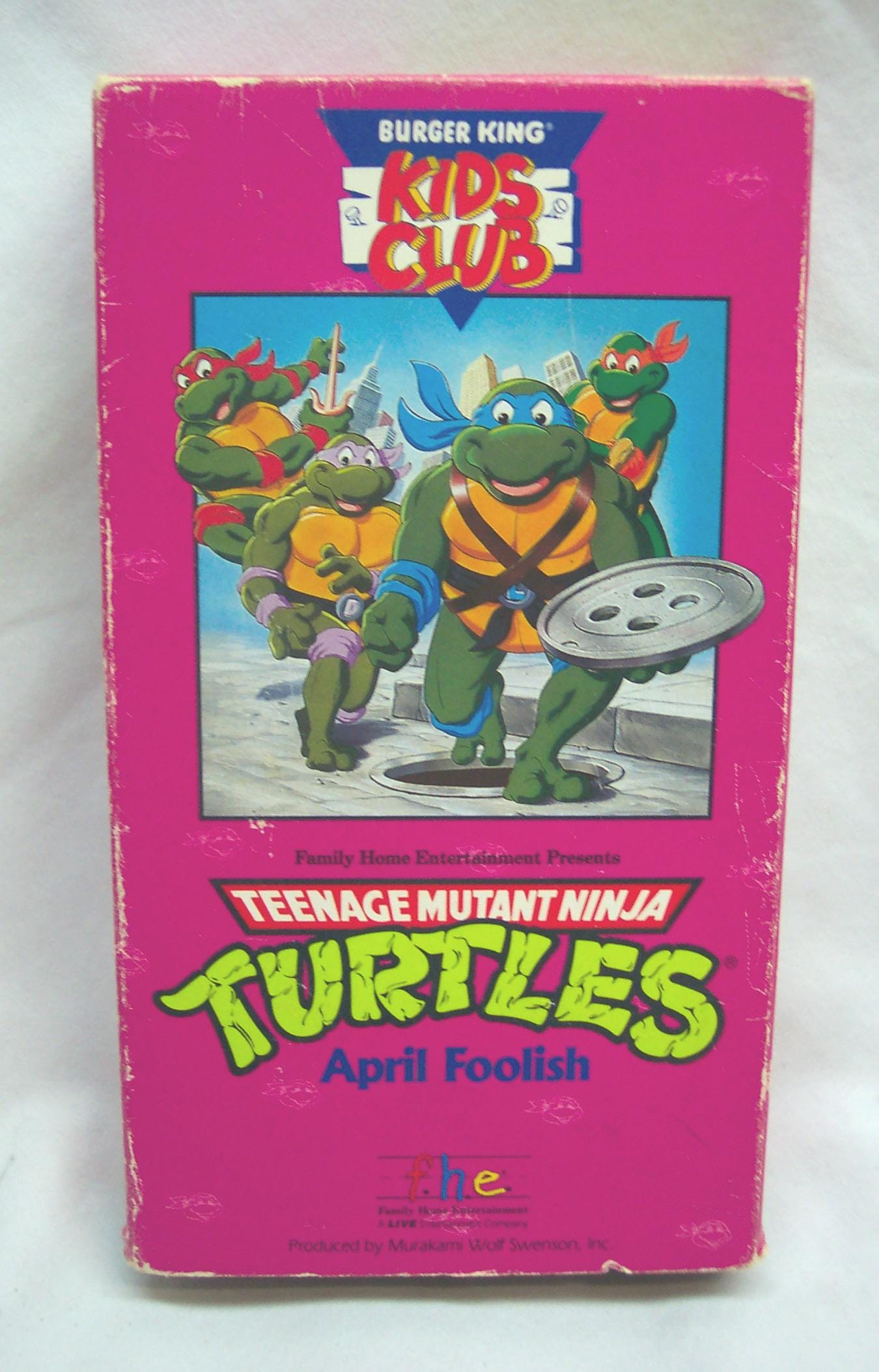 Vintage 1990 Teenage Mutant Ninja Turtles April Foolish VHS Video 1990 ...