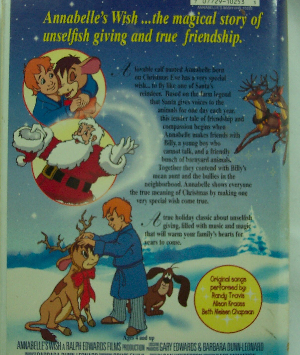 Vintage 1997 ANNABELLE'S WISH Christmas Movie Vhs Video - Etsy