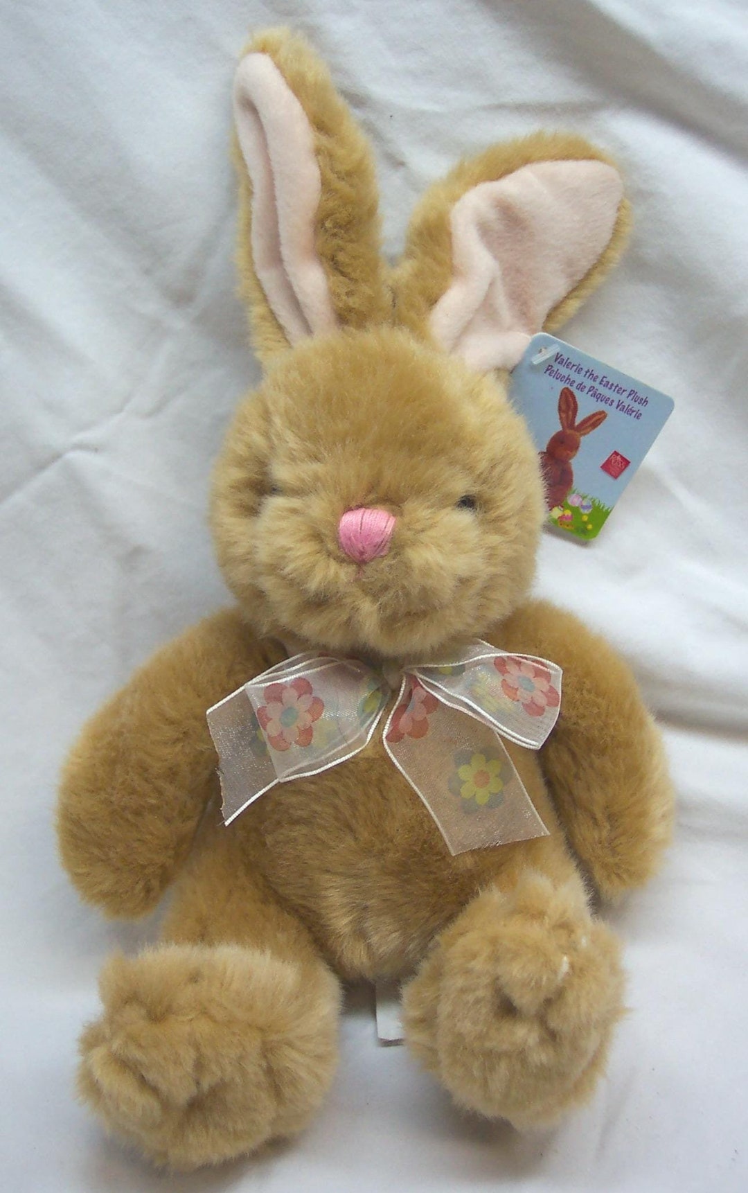 Vintage RUSS VALERIE the Easter an Bunny Rabbit 10" Plush Stuffed ...