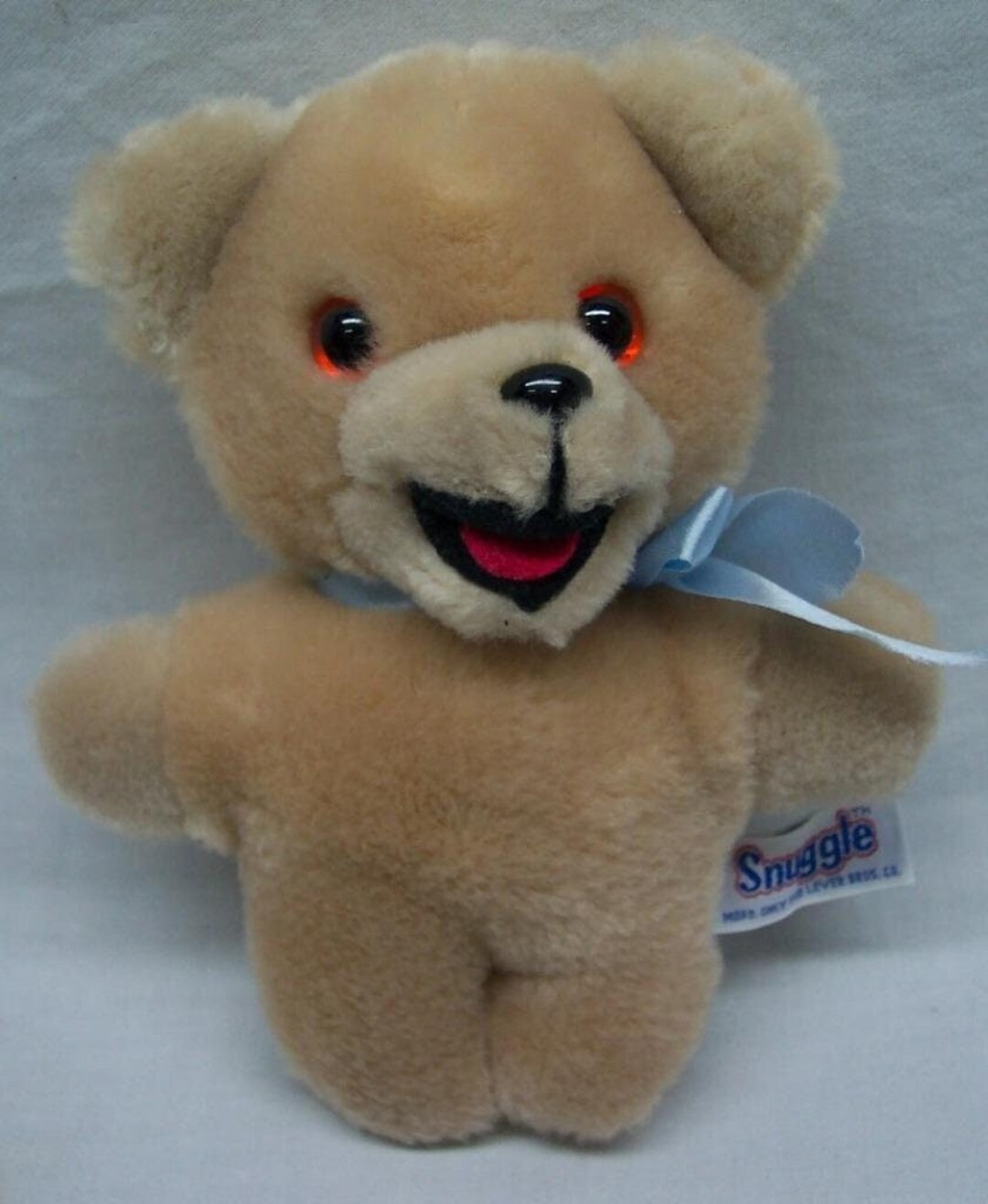 Vintage Russ Snuggle SNUGGLES TEDDY BEAR 6" Plush Stuffed Animal Toy ...