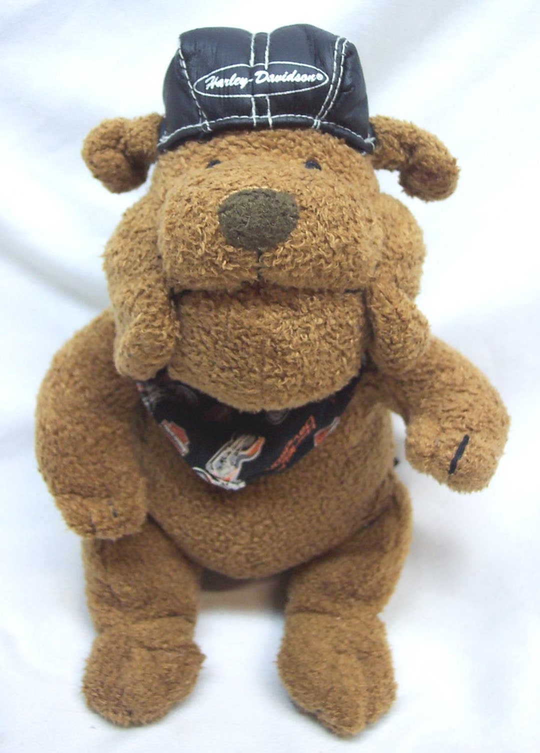 Vintage 2003 Harley-davidson Motorcycles Soft Brown BULLDOG 7" Bean Bag ...