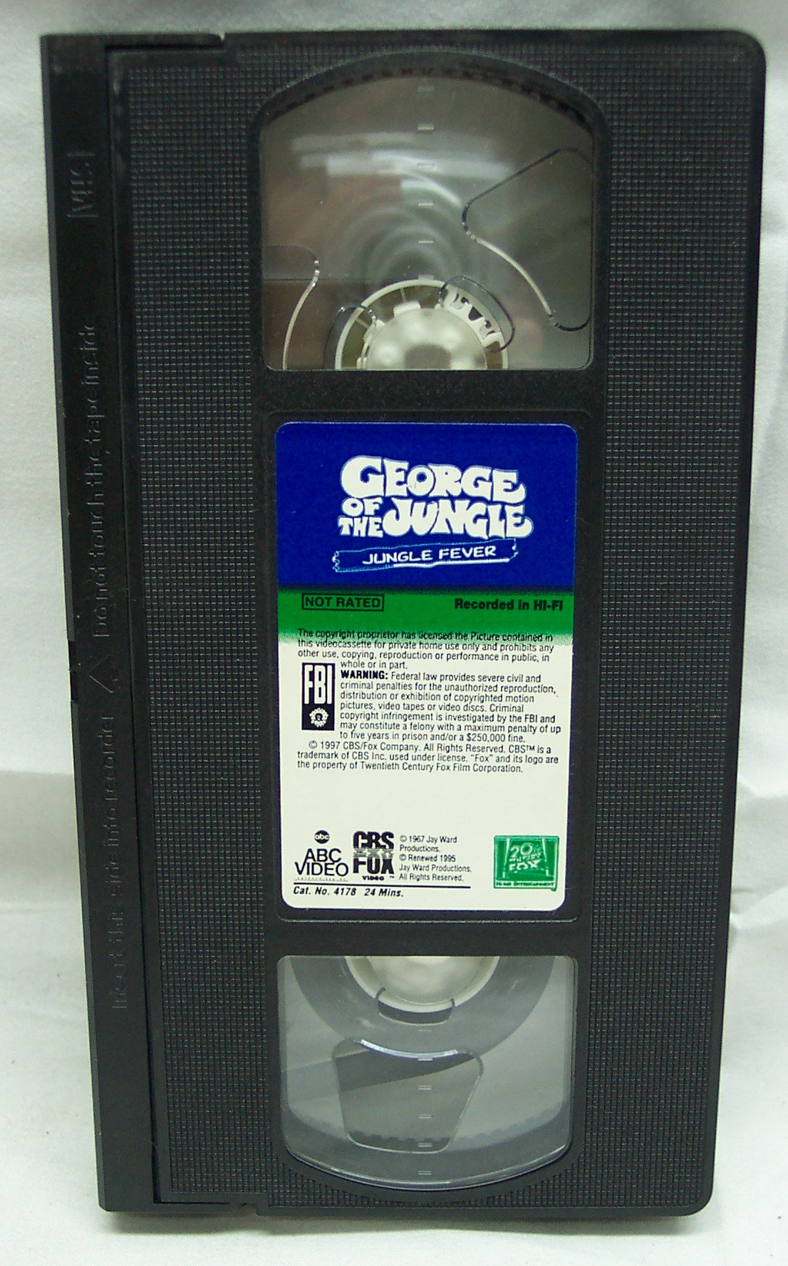 Vintage 1997 George of the Jungle JUNGLE FEVER Cartoon VHS - Etsy