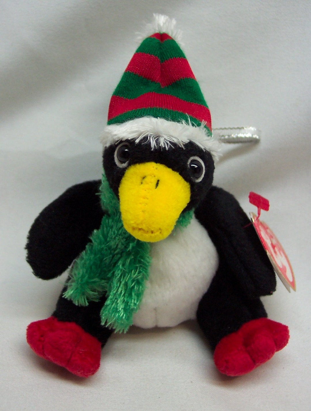 Vintage TY Holiday Jingle Beanies TOBOGGAN PENGUIN 3 - Etsy