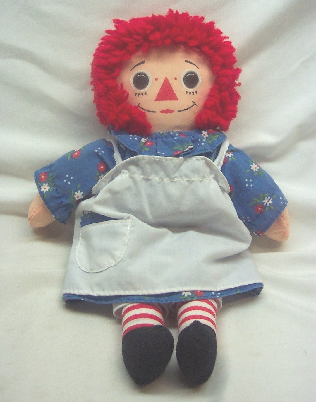 Vintage 1987 Playskool RAGGEDY ANN GIRL 12" Plush Stuffed Animal Toy ...