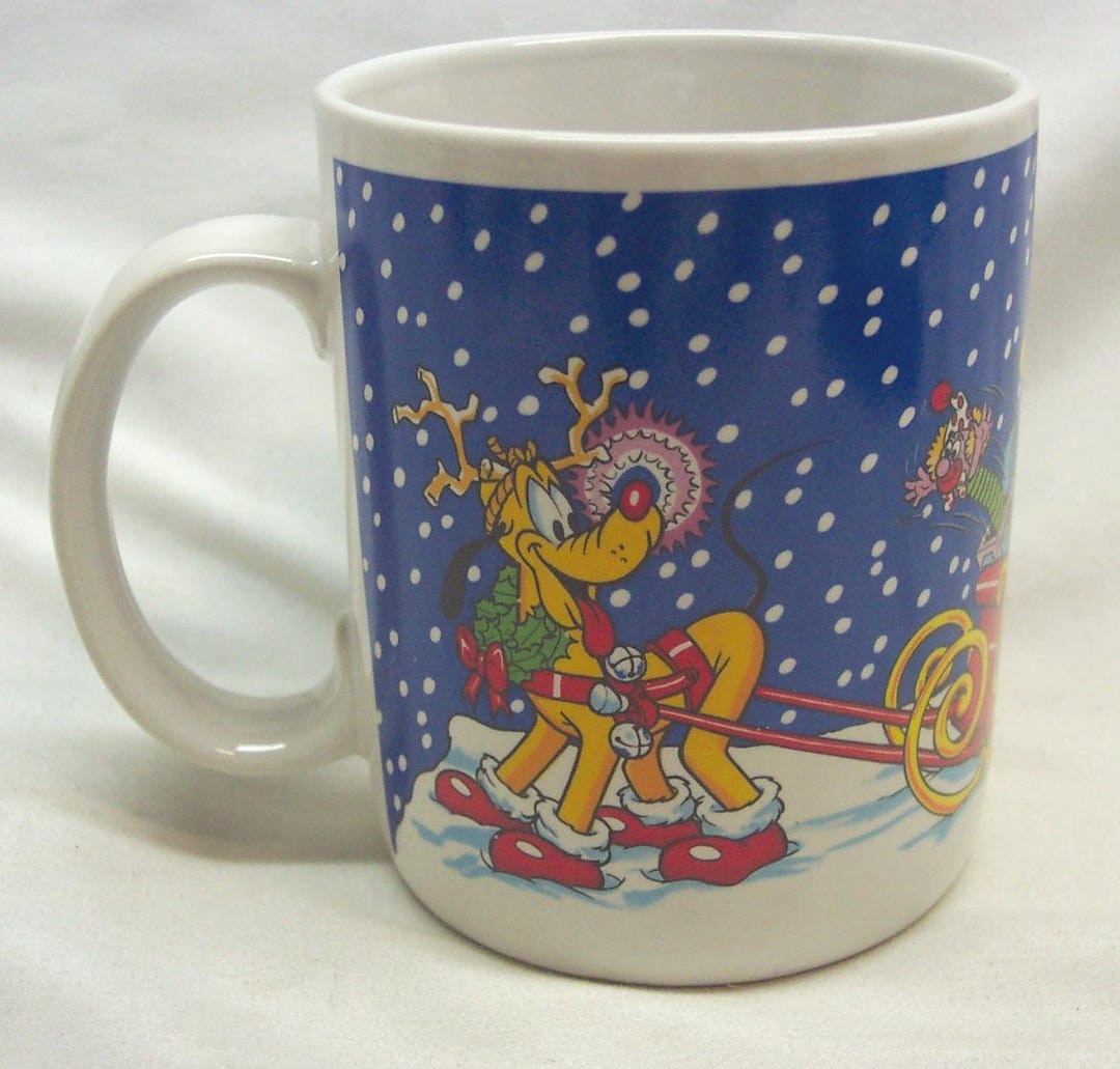 Vintage Walt Disney Mickey Mouse as Santa Claus & PLUTO as RUDOLPH ...
