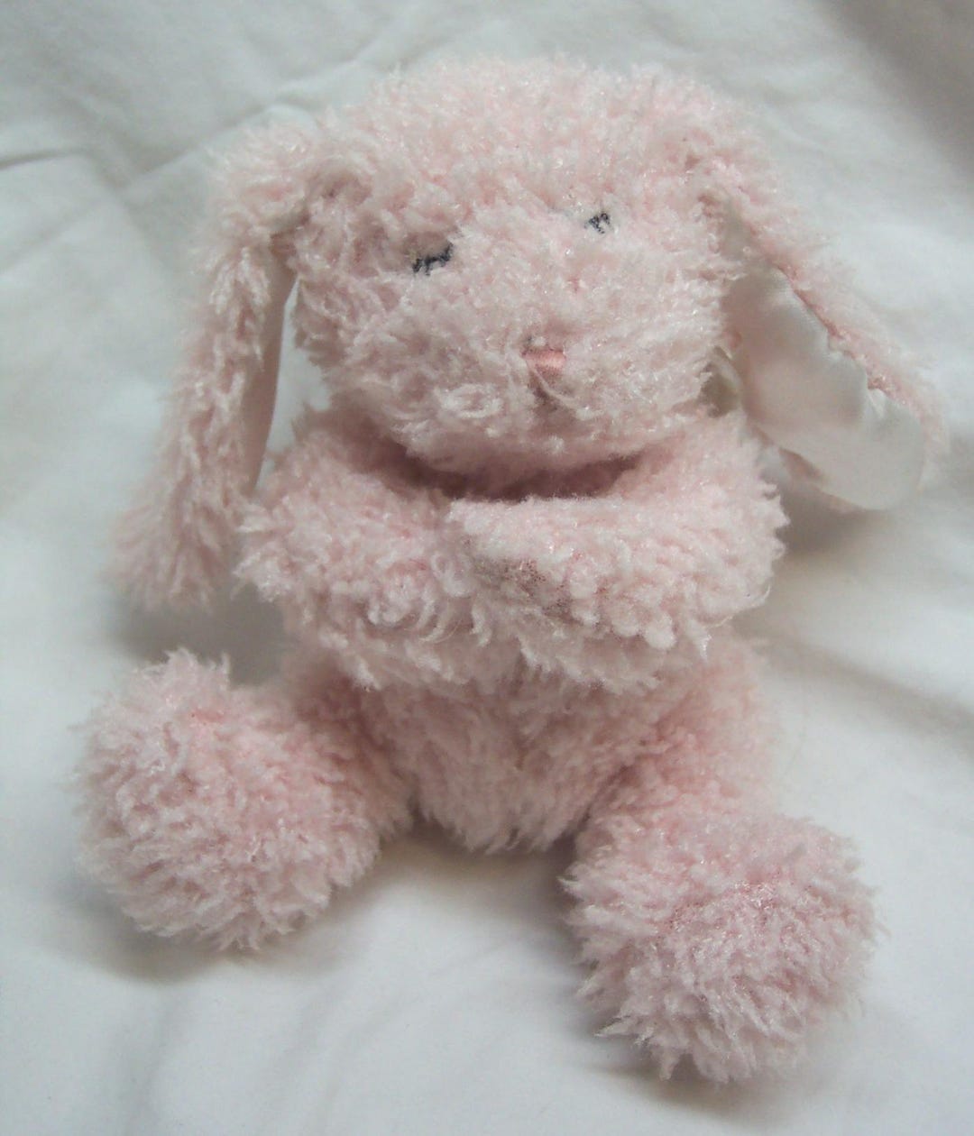 Vintage 2003 Baby Boyds Pink Angel BUNNY RABBIT 6" Plush Stuffed Animal ...