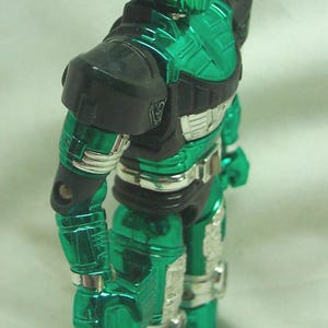 Vintage 1996 BEETLEBORGS Green Hunter Beetleborg Bandai Action Figure ...