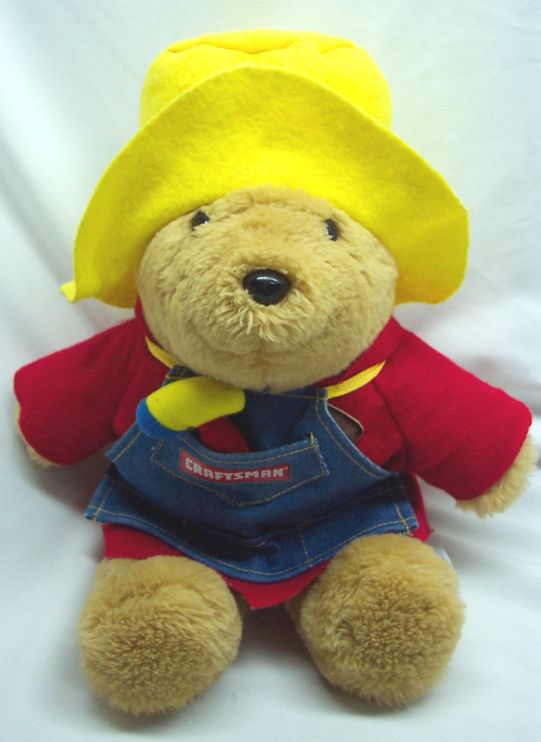 Vintage SEARS PADDINGTON Teddy Bear With CRAFTSMAN Tool Belt 11" Plush ...