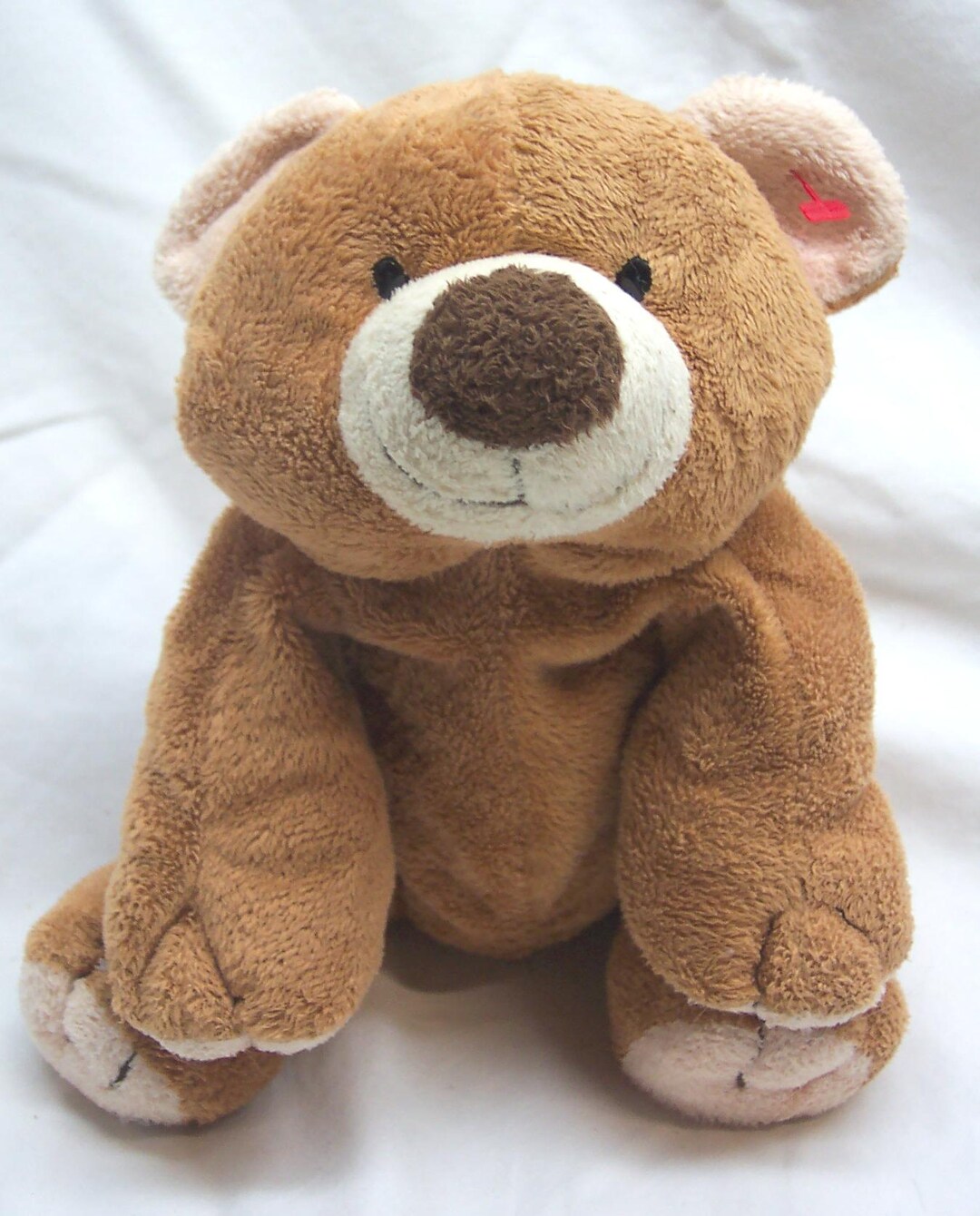 Vintage 2002 TY PLUFFIES Soft Brown Slumbers Teddy Bear 10" Plush ...