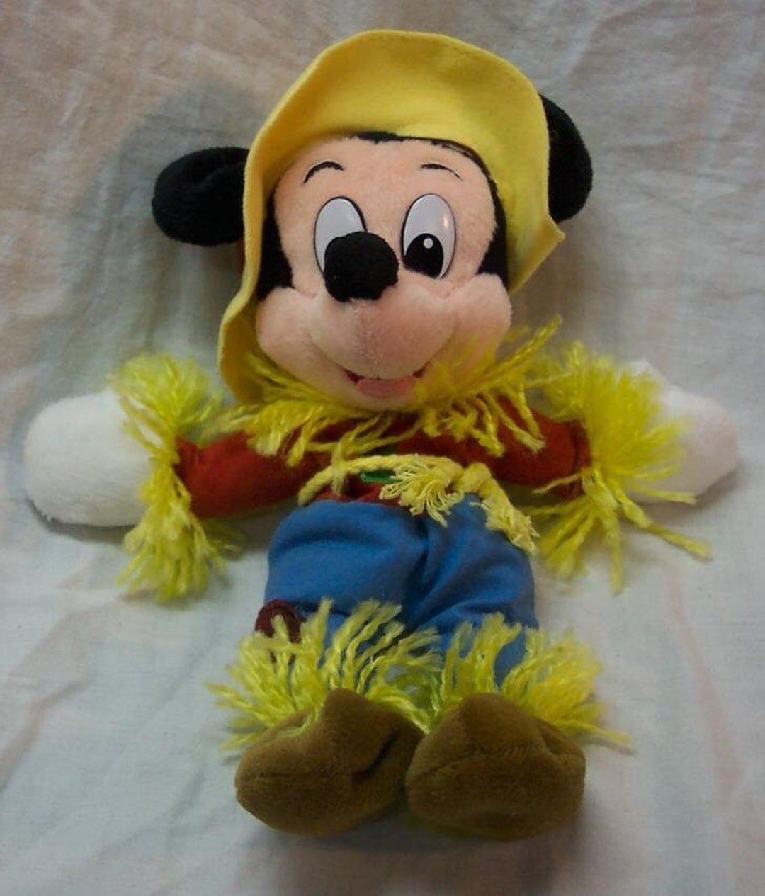 Walt Disney World MICKEY MOUSE SCARECROW 9 Bean Bag Stuffed Animal Toy ...