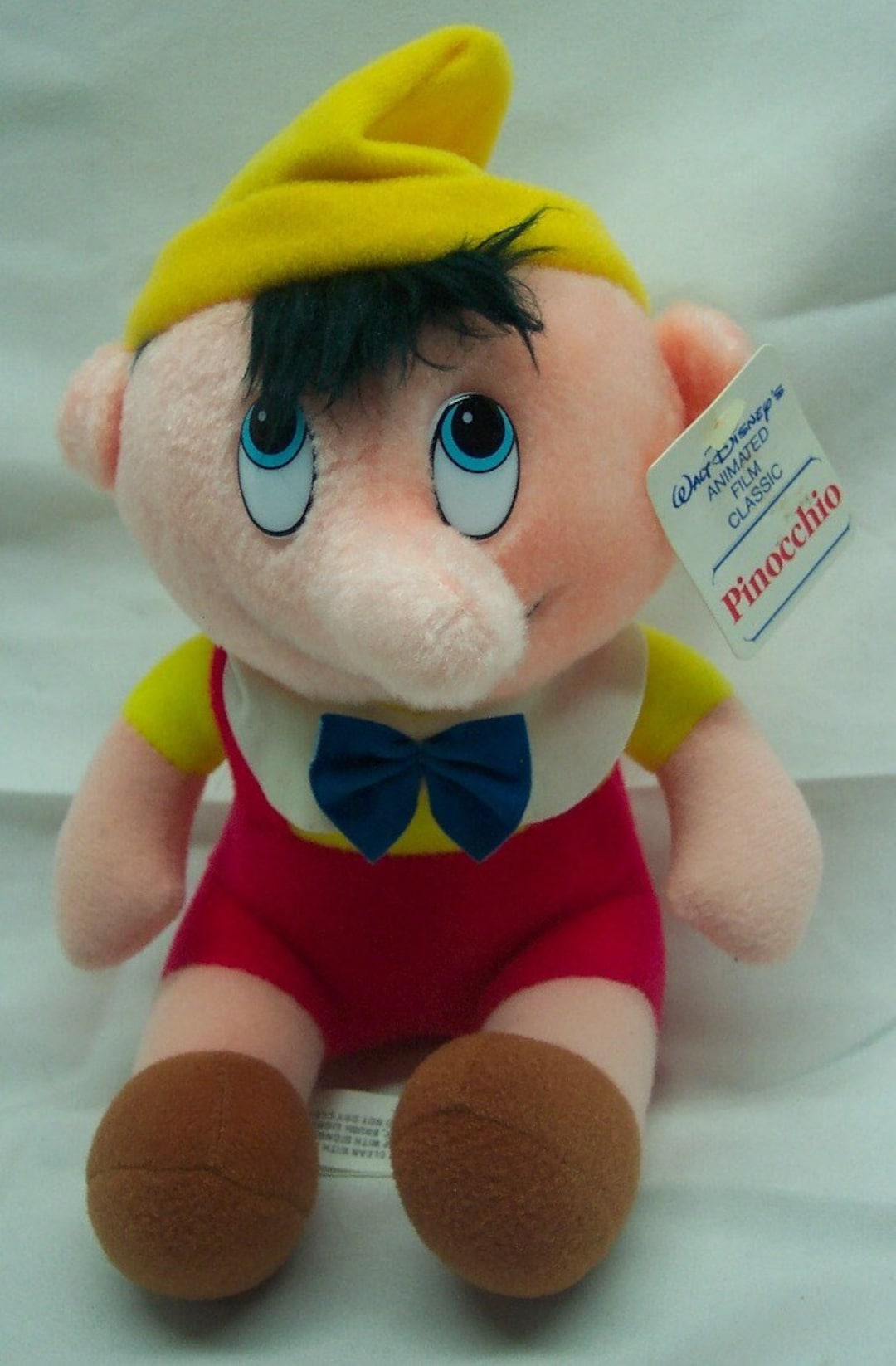 Vintage Walt Disney PINOCCHIO Boy 7 Plush Stuffed Animal Toy 1980's NEW ...