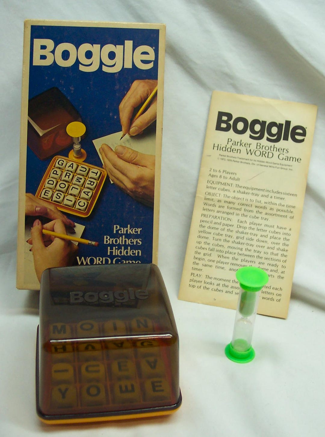 Vintage 1976 Parker Brothers BOGGLE Hidden Word Game 1970's Spelling - Etsy