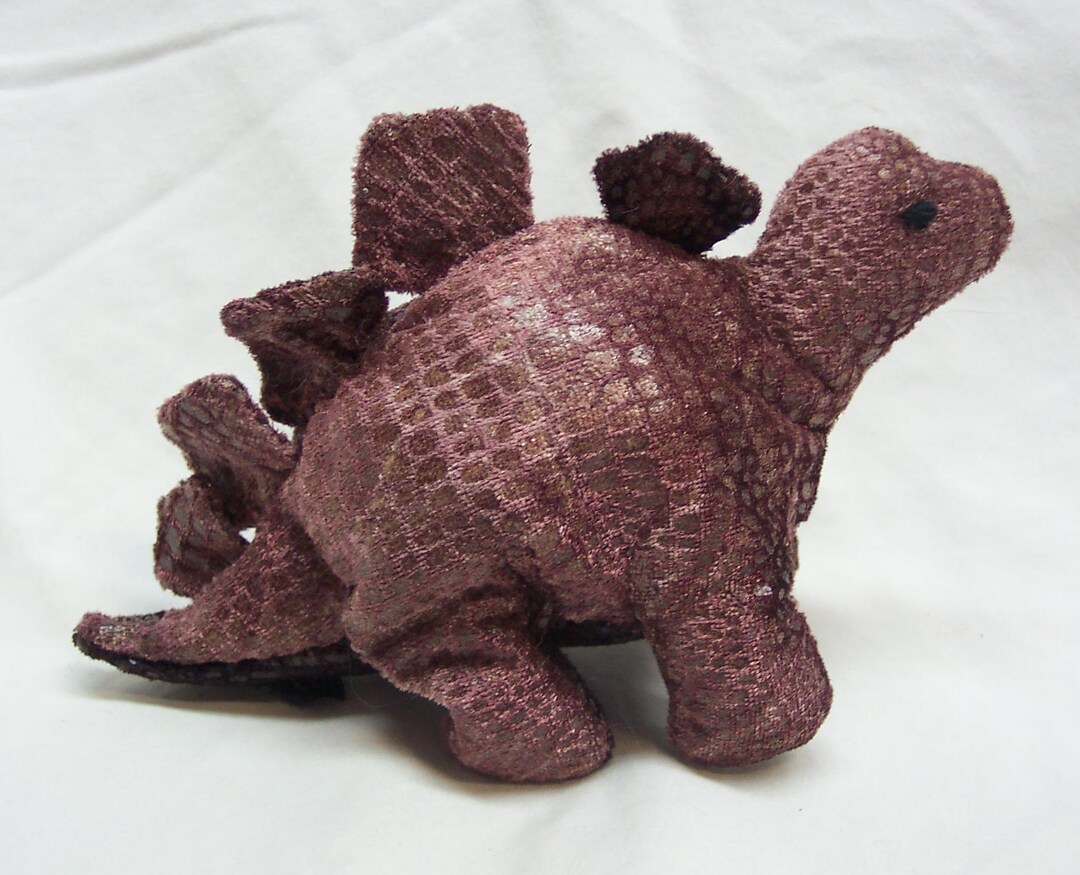 Vintage RUSS Zonies STEGO STEGOSAURUS Dinosaur 7" Bean Bag Stuffed ...