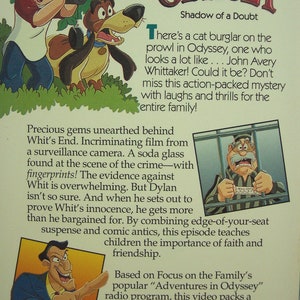 Vintage 1993 ADVENTURES IN ODYSSEY Shadow of a Doubt Vhs Video Animated ...