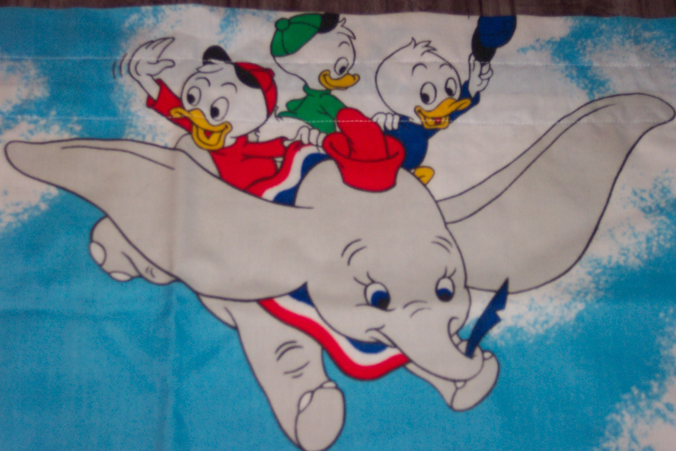 Vintage Walt Disney WINDOW CURTAIN Set Dumbo Mickey Mouse - Etsy