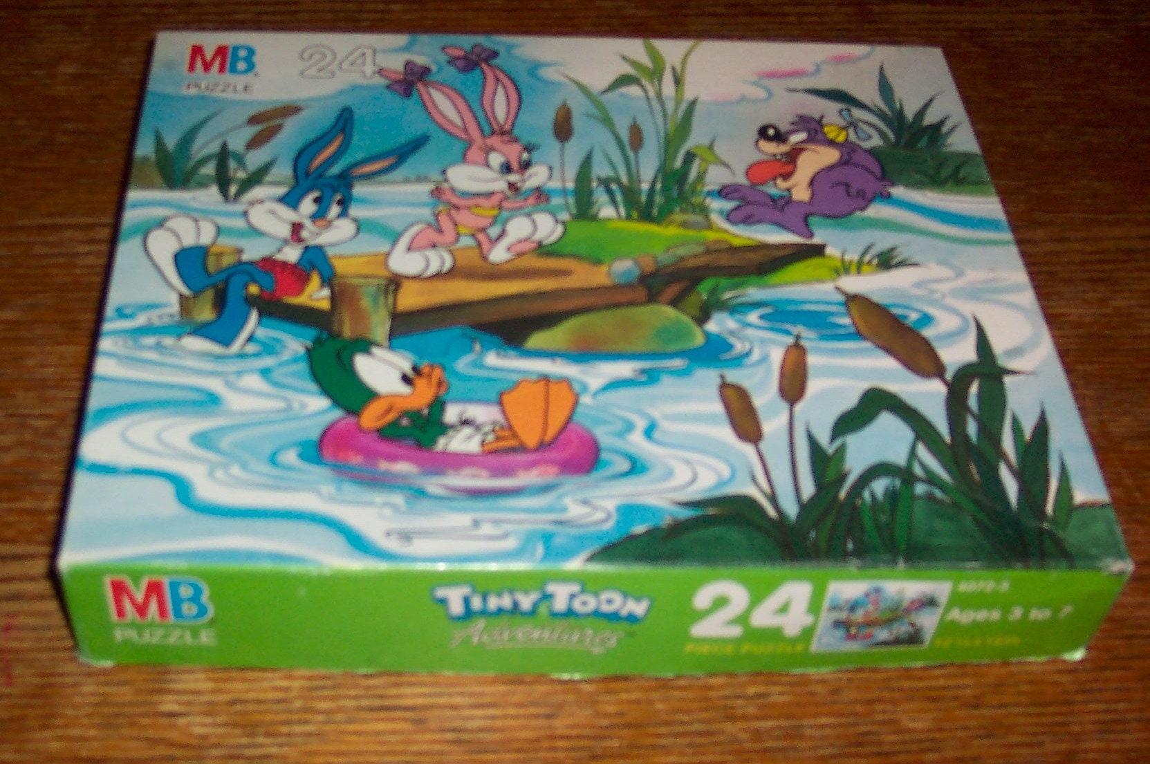 Vintage 1989 Milton Bradley TINY TOON ADVENTURES Jigsaw Puzzle 24 ...