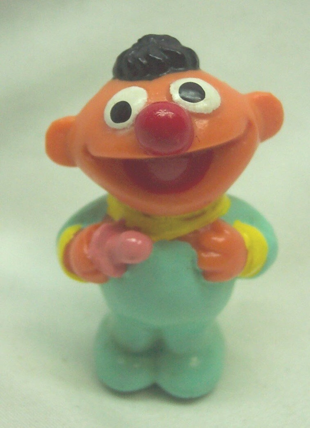 Vintage 1980's Jim Henson Sesame Street BABY ERNIE Plastic Toy Figure ...