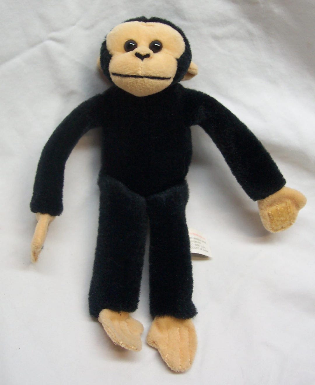 Vintage 2001 K&M International Black Long Legged MONKEY APE 8" Plush ...