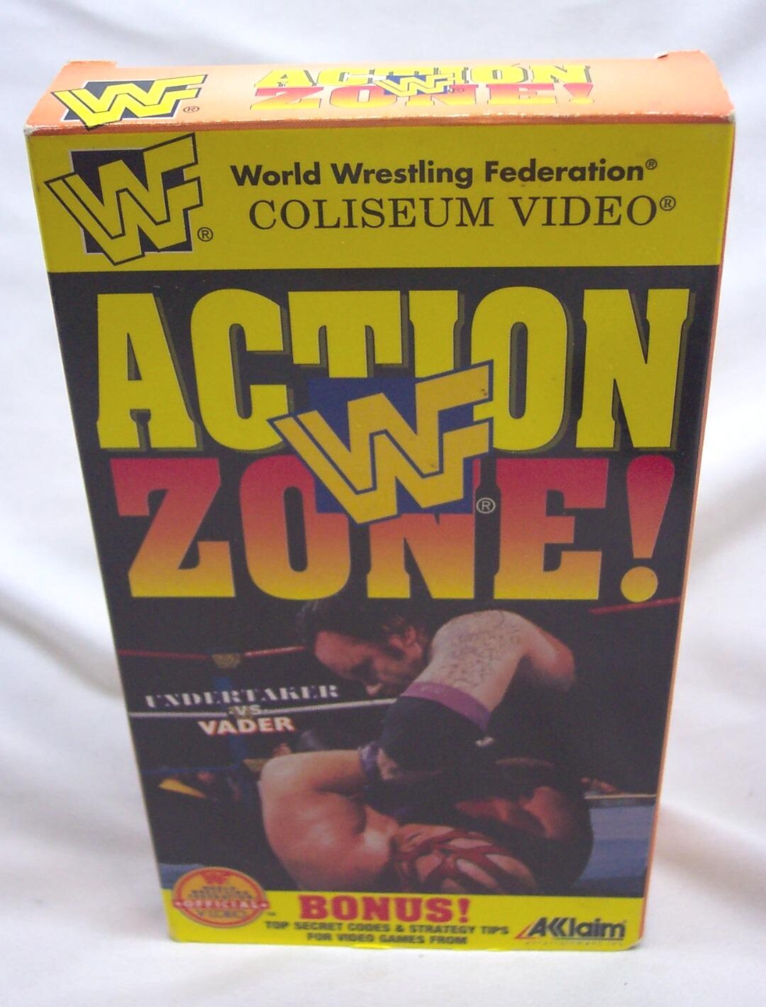 Vintage 1996 WWF WWE Action Zone Vhs Video 1990's Wrestling Stone Cold ...
