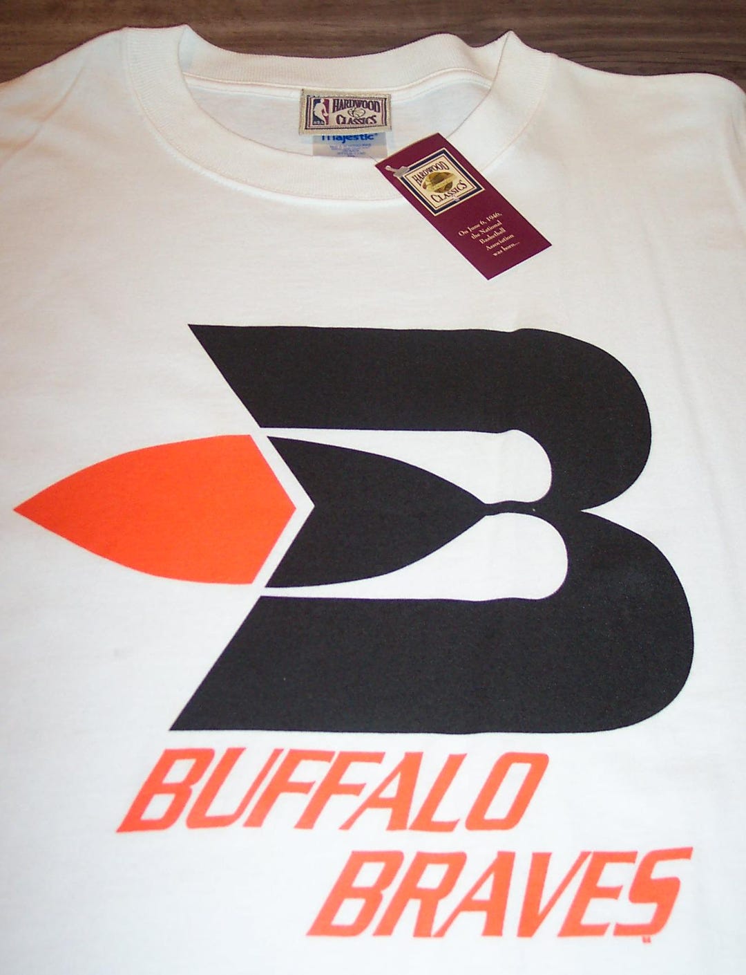 Vintage Throwback BUFFALO BRAVES NBA Basketball T-shirt Mens Big and ...