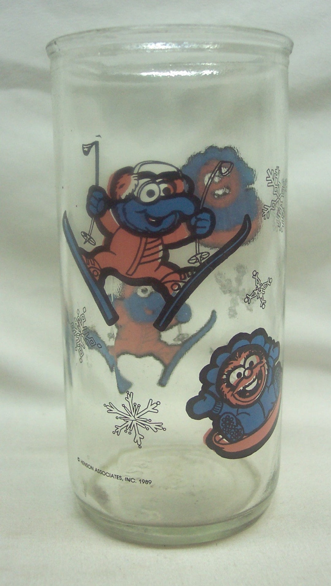 Vintage 1989 the Muppets Muppet Babies BABY GONZO 5" Collector's Glass ...