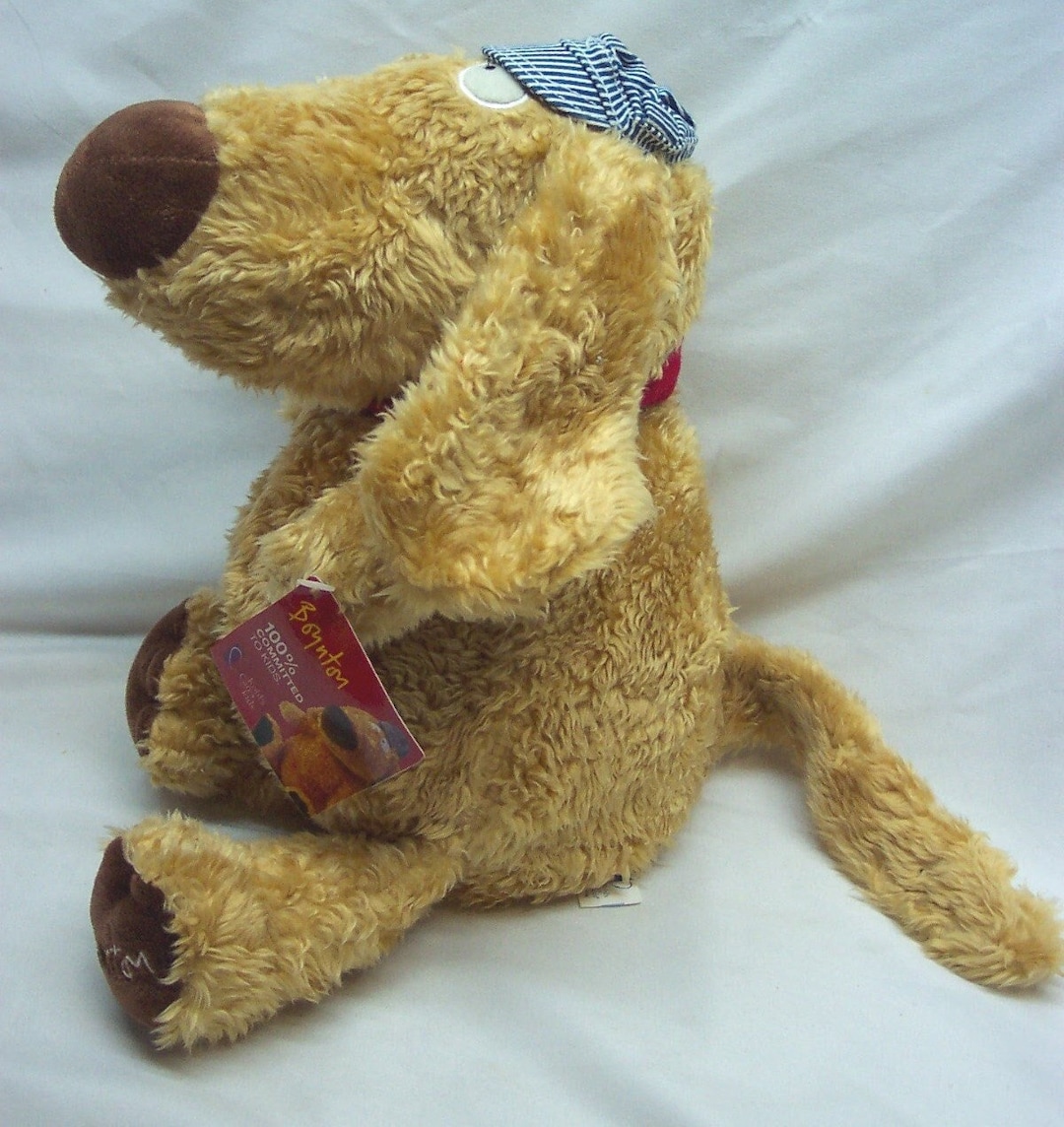 Vintage Sandra Boynton Train Conductor PUPPY DOG 13" Plush Stuffed ...