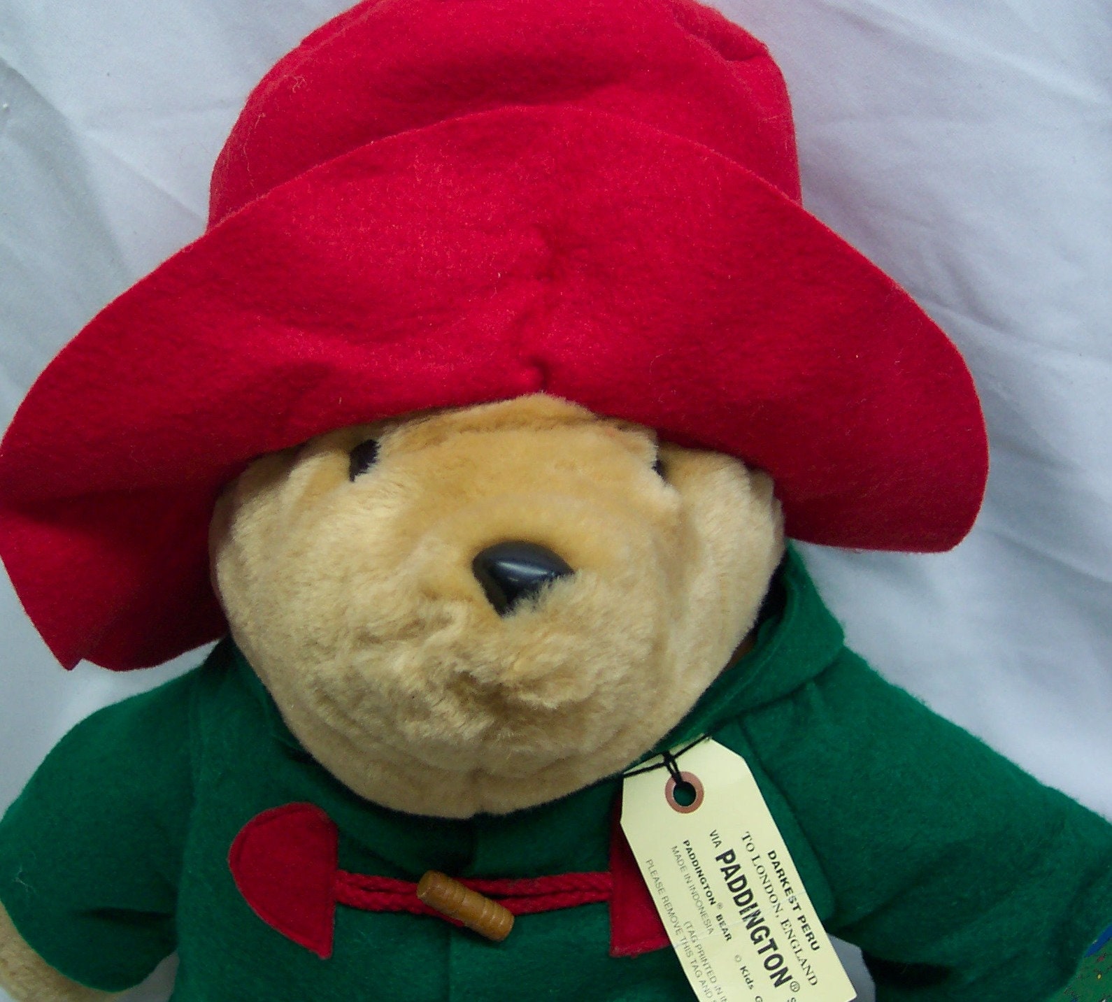 Bears Paddington Bear Stuffed Toy 1997 original tags Toys etna.com.pe