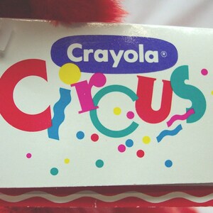Vintage 1989 Crayola Crayon CIRCUS RASCALLY RED Puppy Dog 16 Plush ...