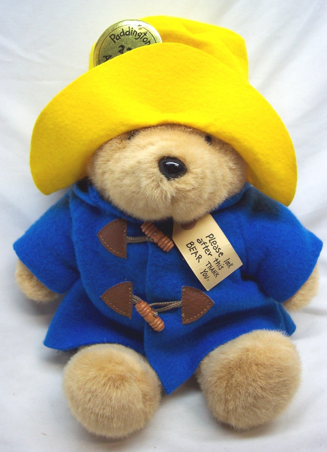 Vintage 1988 SEARS PADDINGTON BEAR With Blue Coat Yellow Hat 14 Plush ...