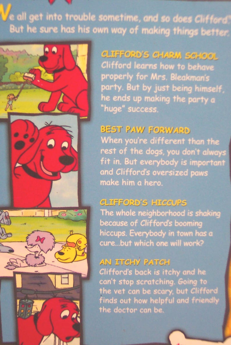 Vintage Scholastic CLIFFORD the Big Red Dog Big Look Out, Clifford! Vhs ...