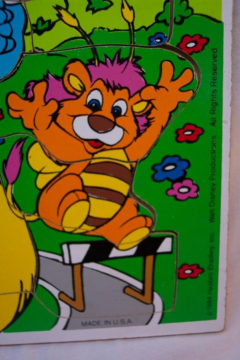 Vintage 1984 Playskool WUZZLES Bumblelion Hoppopotamus Wooden - Etsy