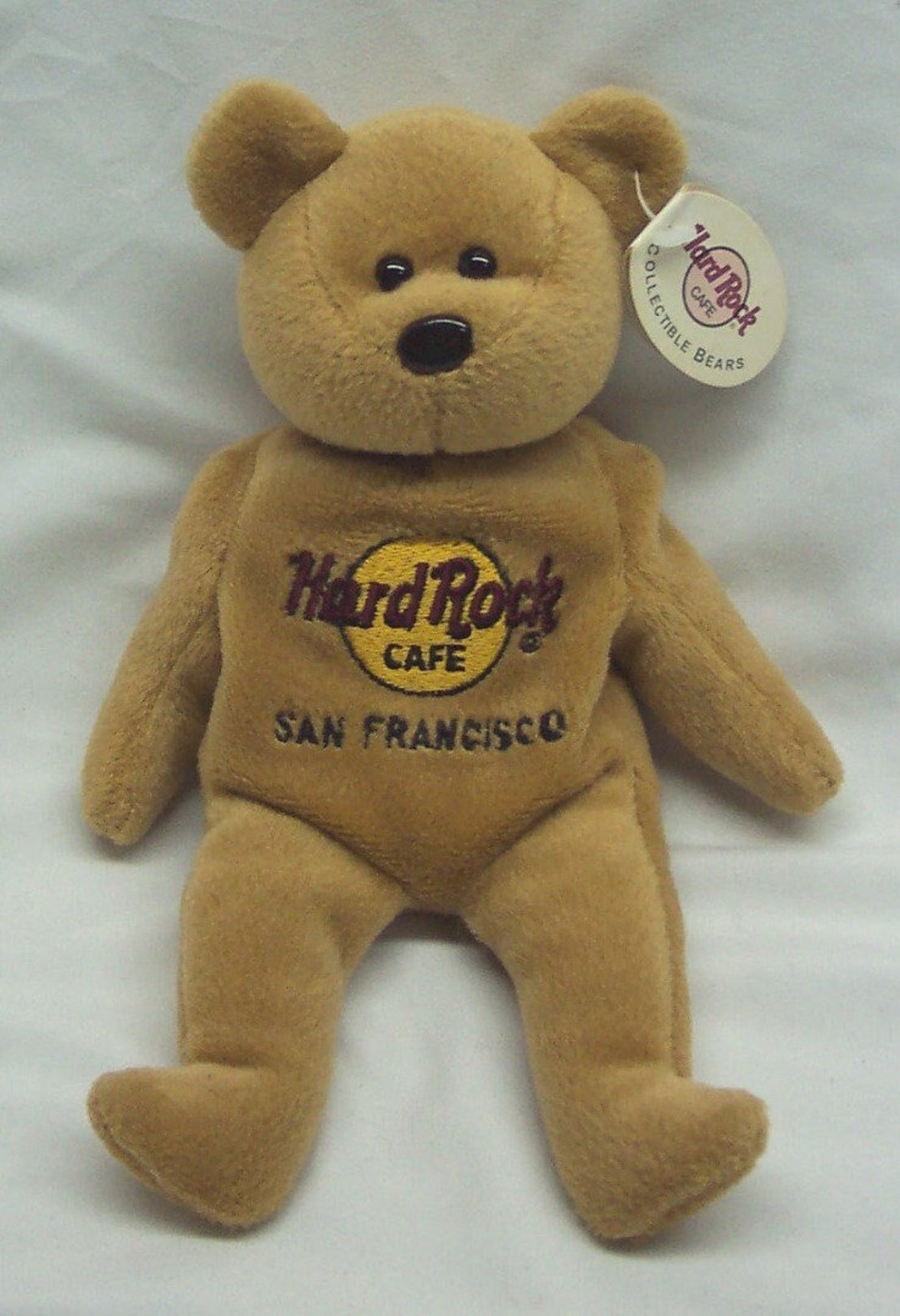 Vintage Hard Rock Cafe SAN FRANCISCO Isaac Beara Teddy Bear 8" Bean Bag ...