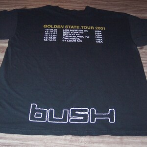 Vintage BUSH Golden State 2001 TOUR Band Concert T-shirt Mens LARGE ...