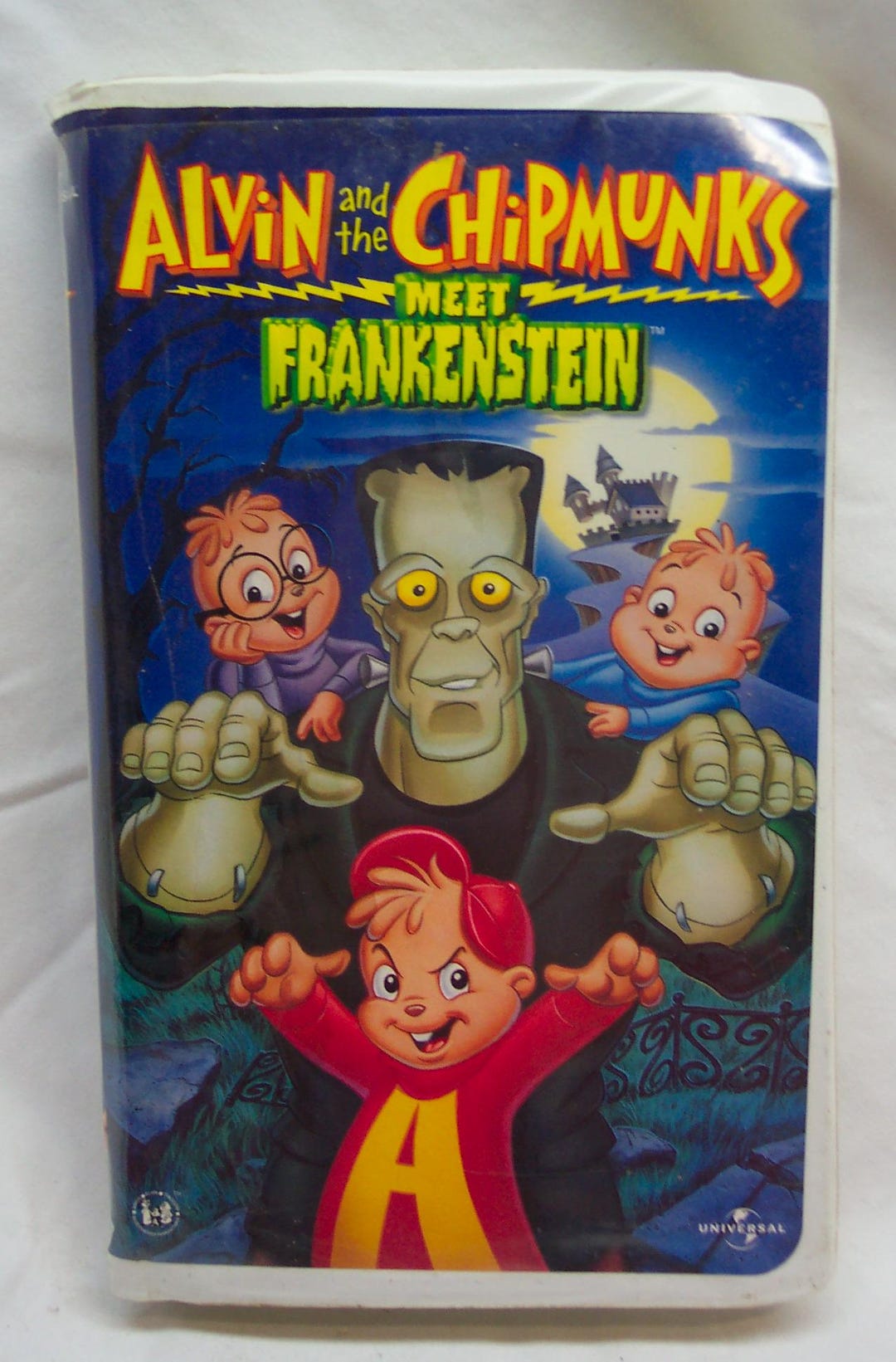 Vintage 1999 Alvin and the Chipmunks MEET FRANKENSTEIN Animated Cartoon ...