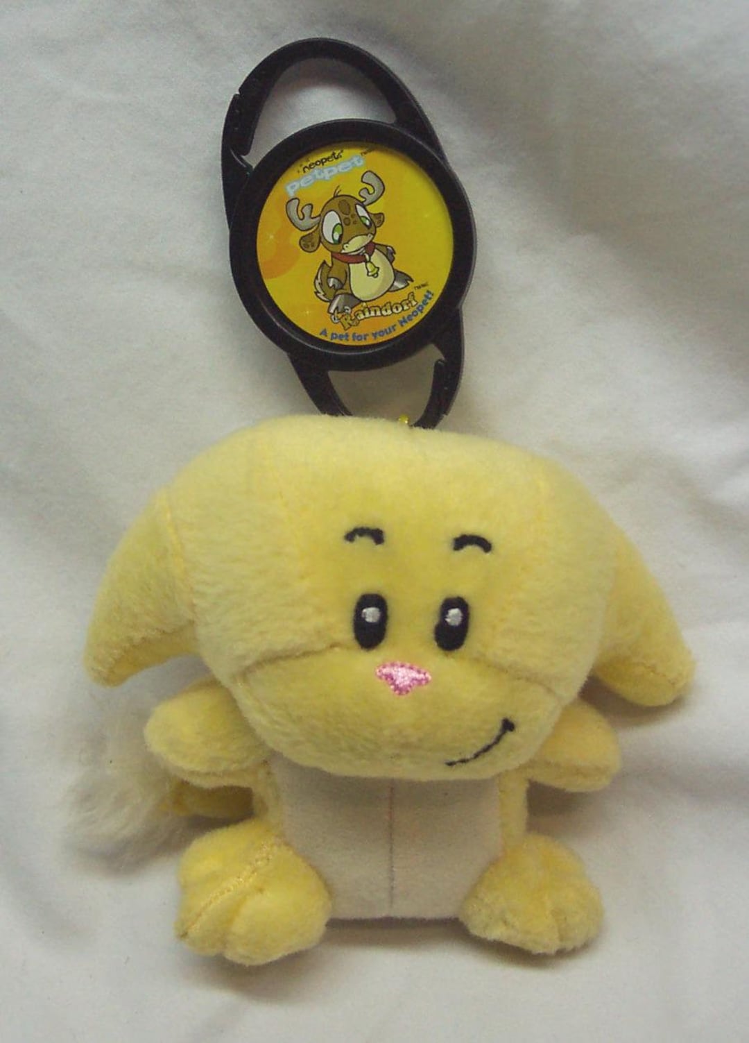 Vintage Neopets YELLOW KACHEEK Neopet 4" Plush Stuffed Animal Toy With ...