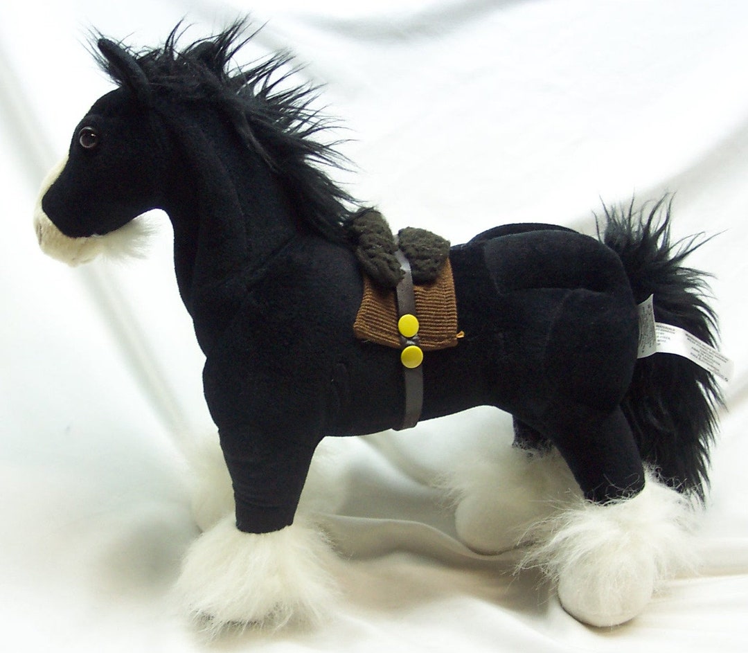 Walt Disney Store Brave MERIDA'S Black CLYDESDALE Horse ANGUS 15 Plush ...